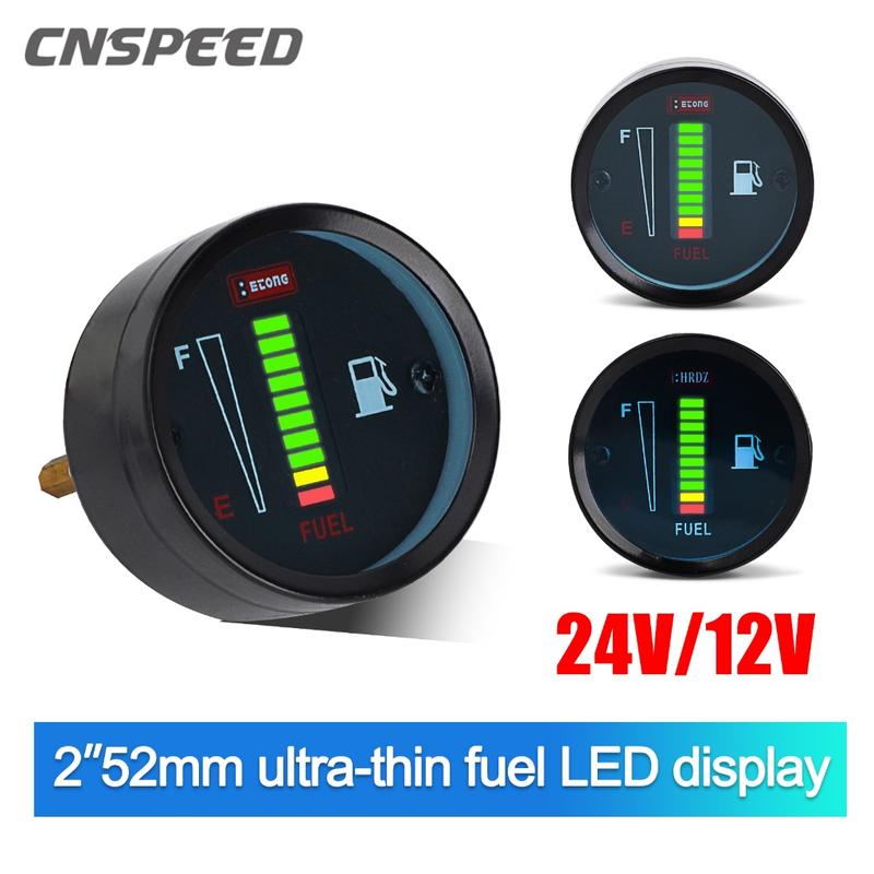 12V/24V Universal Car Fuel Indicator Motorcycle Fuel Level Meter ...