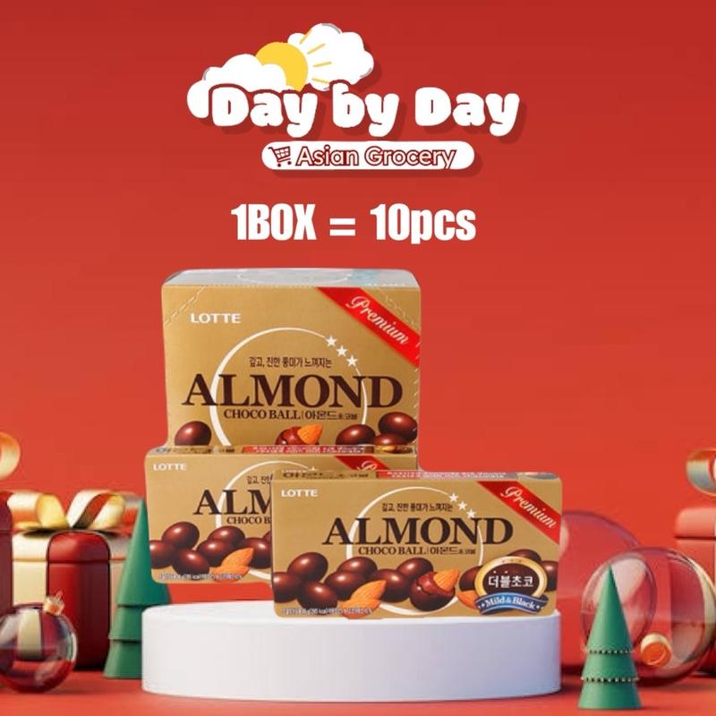 DBD2 Lotte Almond Choco Balls 46g x 10pcs (1BOX) Chocolates Snack ...