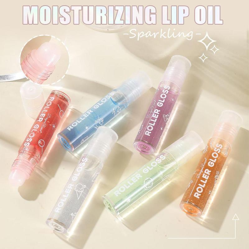 Ranee Moisturizing Lip Oil Roll-On Clear Lip Gloss Makeup Shiny ...