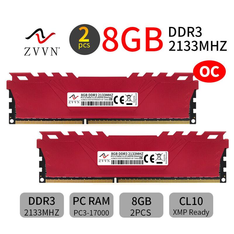 For 16GB (2x 8GB) DDR3 2133MHz OC PC3-17000U CL10 240Pin DIM - TikTok ...