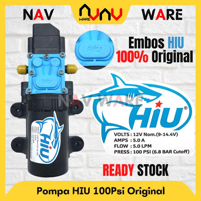 Jual Pompa Air DC 12V HIU Original 100Psi High Pressure Sprayer ...