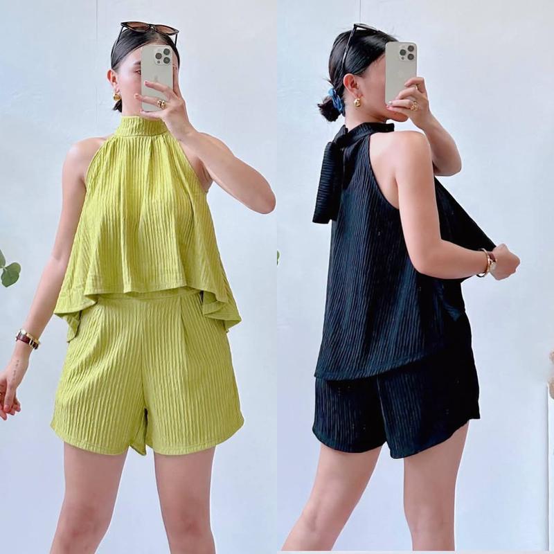 EFOS | RAYAH Classy Trending Terno Summer Sleeveless Summer Outfit ...