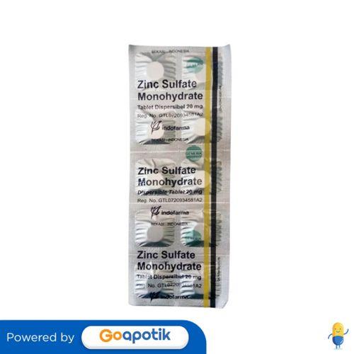 Jual ZINC INDOFARMA 20 MG STRIP 10 TABLET - Jakarta Timur - Apotek Era ...