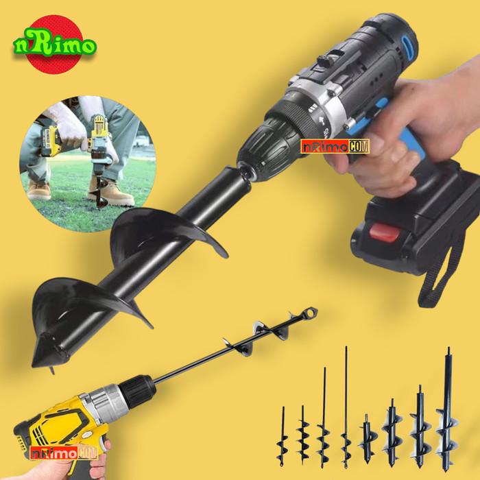 Promo Mata Bor Tanah Biopori Alat Pelubang Tanah Penggali Taman Kebun ...