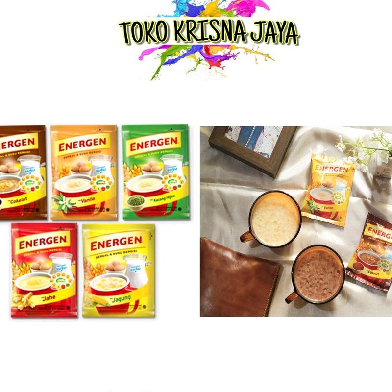 ENERGEN SUSU & CEREAL SACHET RASA VANILLA | COKELAT | JAGUNG - Shop ...