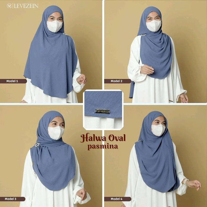 Promo Oval ukuran standar Pashmina Halwa by Levezein - Kab. Sukoharjo ...