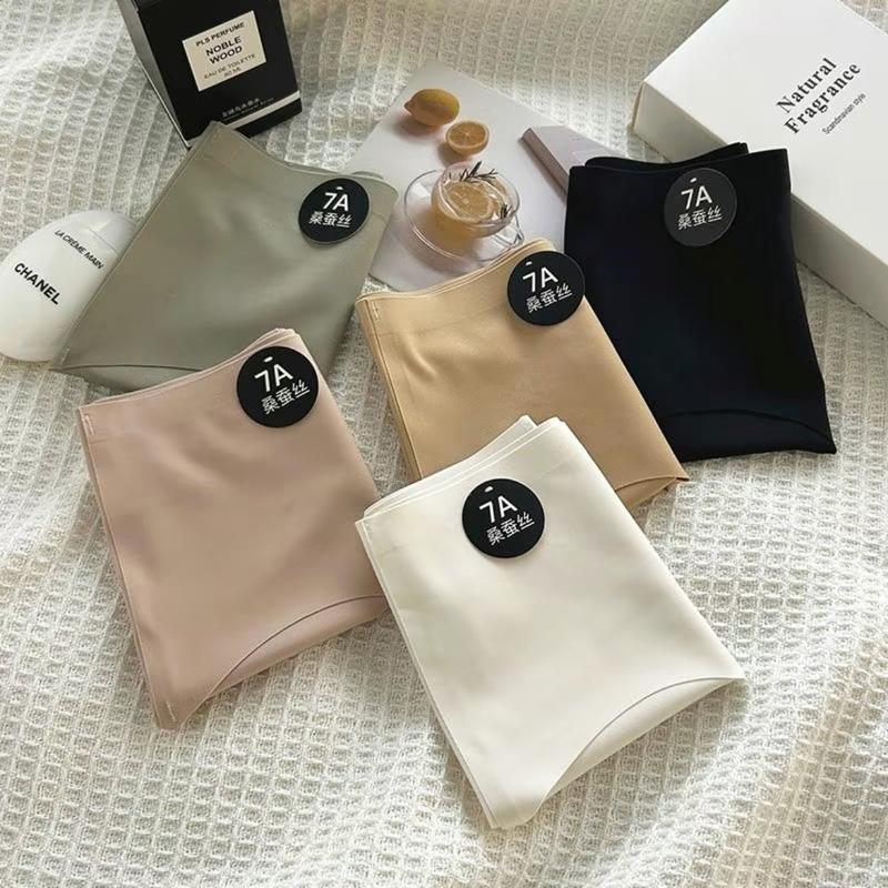 6 Pcs Silk Seamless Panty,7A Mulberry Silk Antibacterial ...