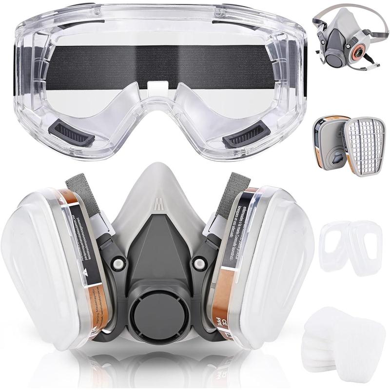 Half & Full Face Respirator Mask with Filters, Gas Masks for - TikTok Shop