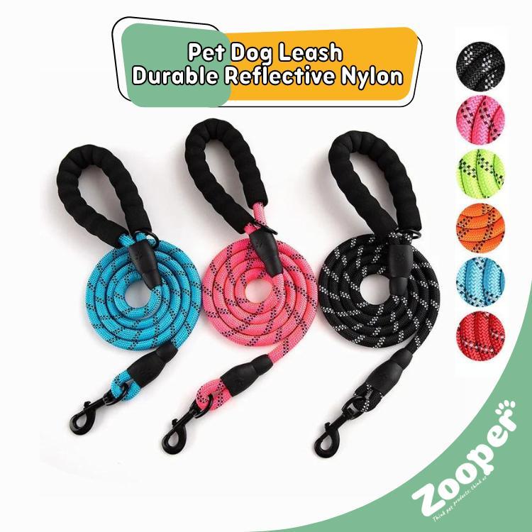 Durable Reflective Nylon Dog Leash Color Pets Dog Leash Tali - TikTok ...