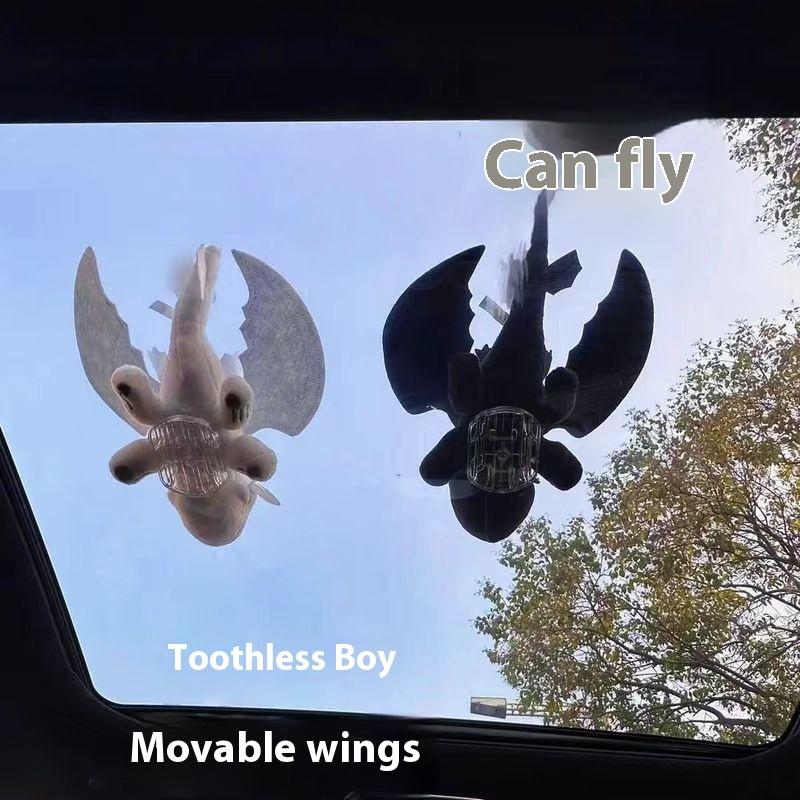 Toothless Flying Dragon Car Decor - Movable Wings for Roof/Tail ...