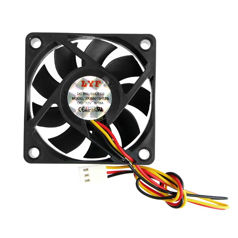 60x60x15mm CPU Cooling Fan 12V 3pin Silent PWM Fan CPU Cooler Chassis ...