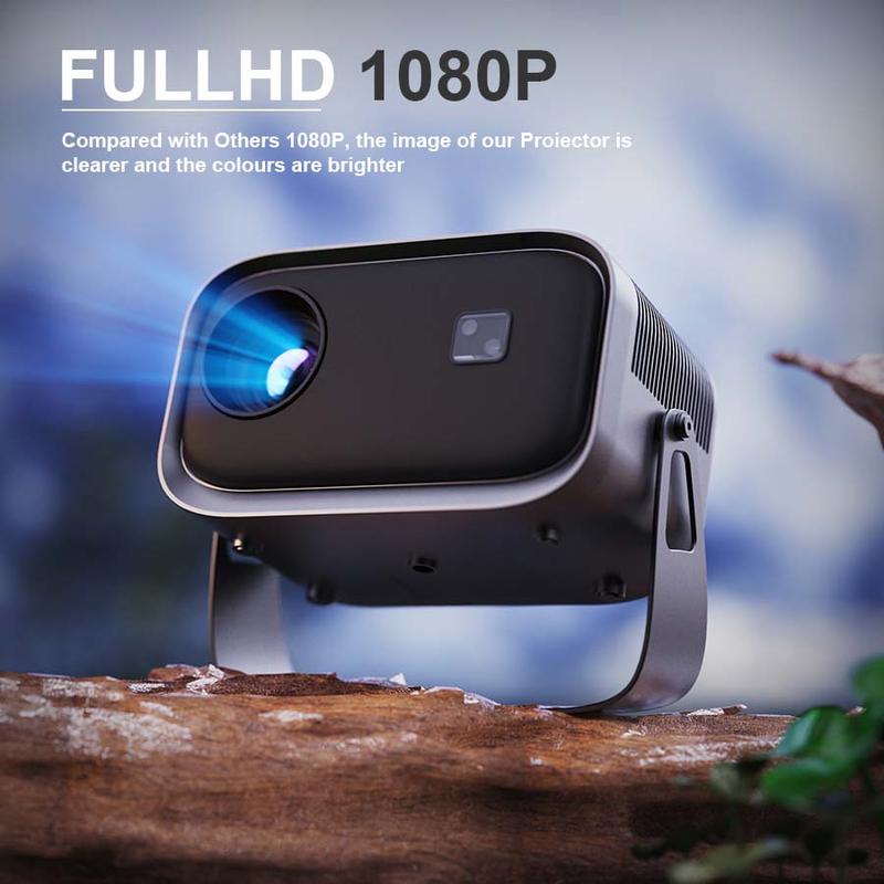 Projector,Support 4K/1080P HD Bluetooth Projector with Speaker,Outdoor ...