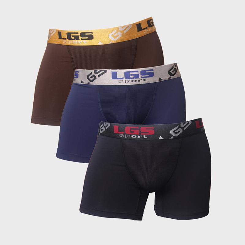 LGS - Sempak Katun Nyaman Pria Dewasa- Boxer - Hitam/Navy/Coklat - Shop ...