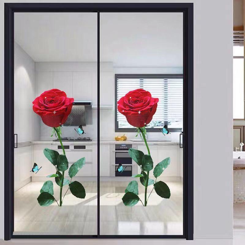 Kitchen Sliding Door Decorative Stickers Creative Glass Door - TikTok ...