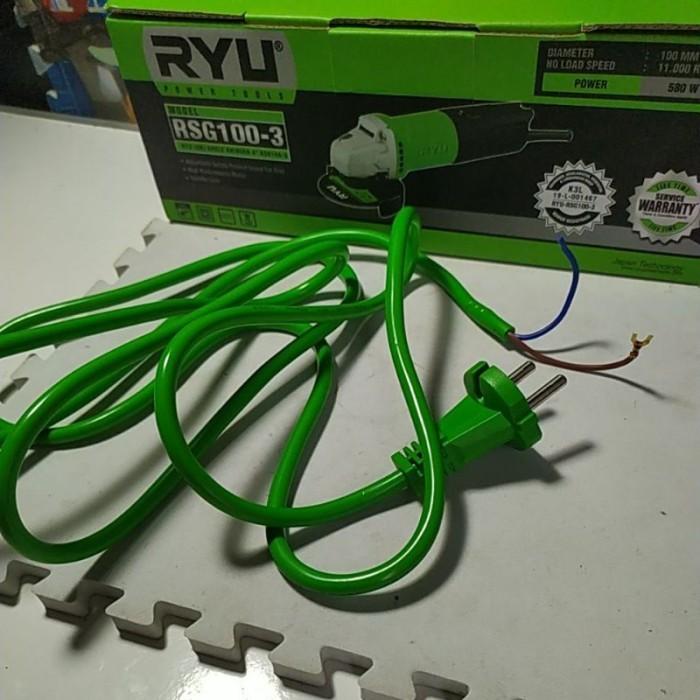 Jual Cable Power Asli Mesin Gerinda 4 inch Ryu RSG100-3 Kabel RSG 100-3 ...