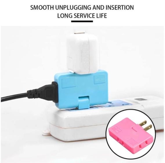 Bendable Socket 3 Outlet Wall Adapter 180 Degree Multi Plug Slim ...