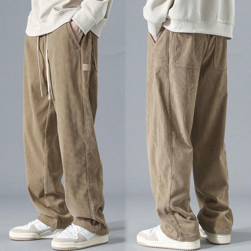 Ginza6 Corduroy Pants For Men Korean Khaki Baggy Straight Cu - TikTok ...