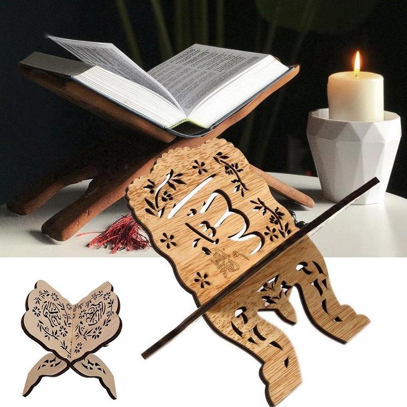 Rak Buku Kayu Al-Quran dan Alkitab Islam, Bergaya, untuk Paparan ...