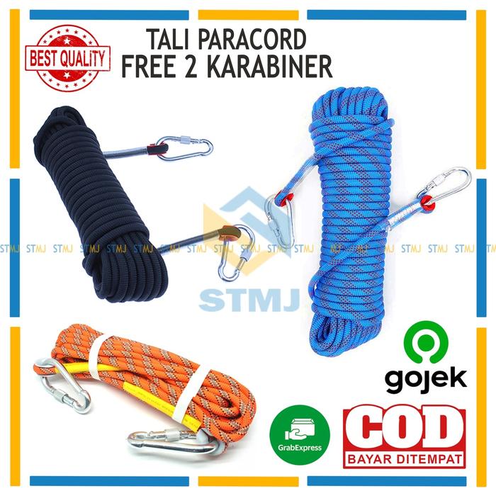 Jual Tali Paracord 10 - 20 Meter Panjang Tebing Climbing Rope with ...