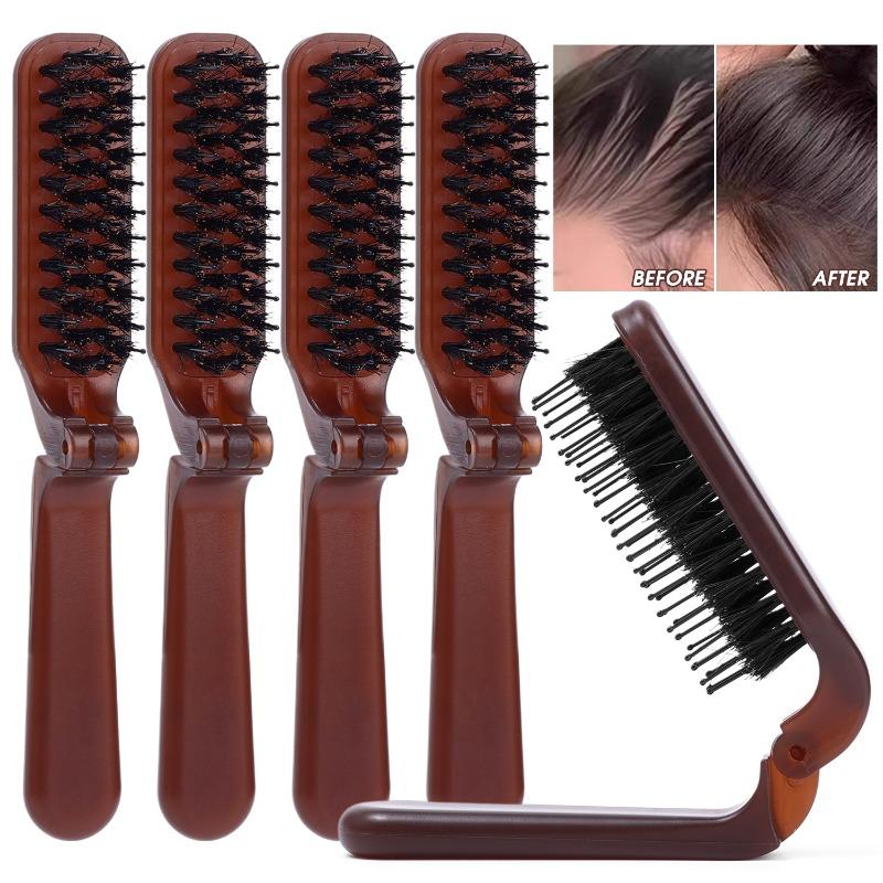 Foldable Hair Comb Scalp Brush Travel Essentials Portable Hair Brush ...