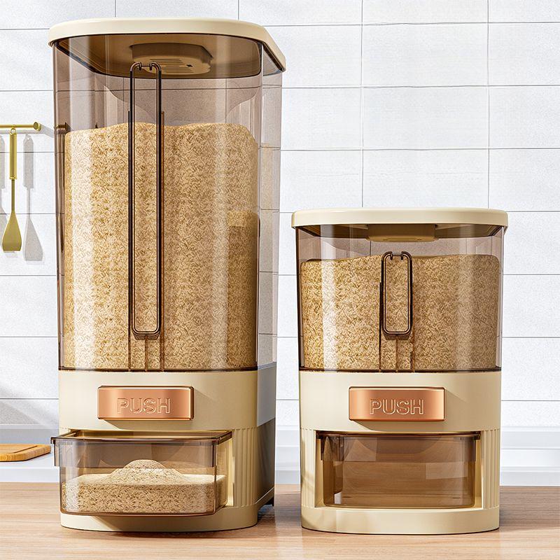 Rice Storage Container, 5/10 kg Capacity Transparent Rice Storage ...