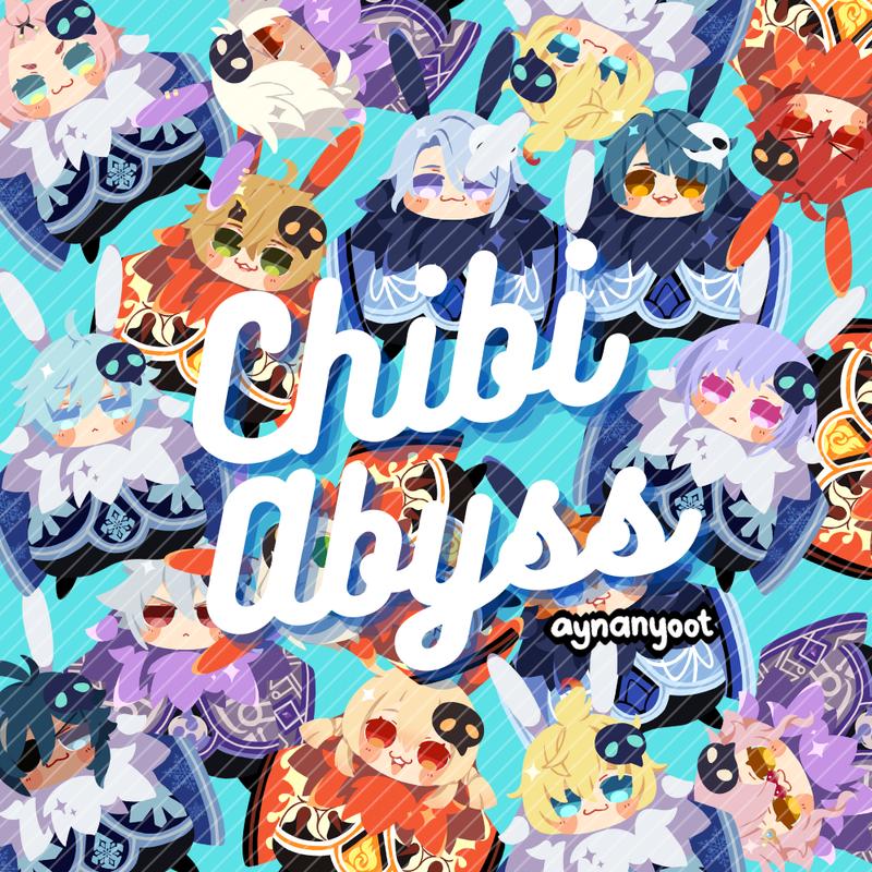 Chibi Abyss Mages Genshin Impact Sticker Set - TikTok Shop Malaysia