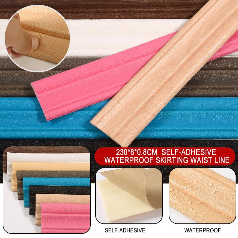 3D PE Foam Waterproof Wallpaper Border Stick Wall Border Adhesive ...
