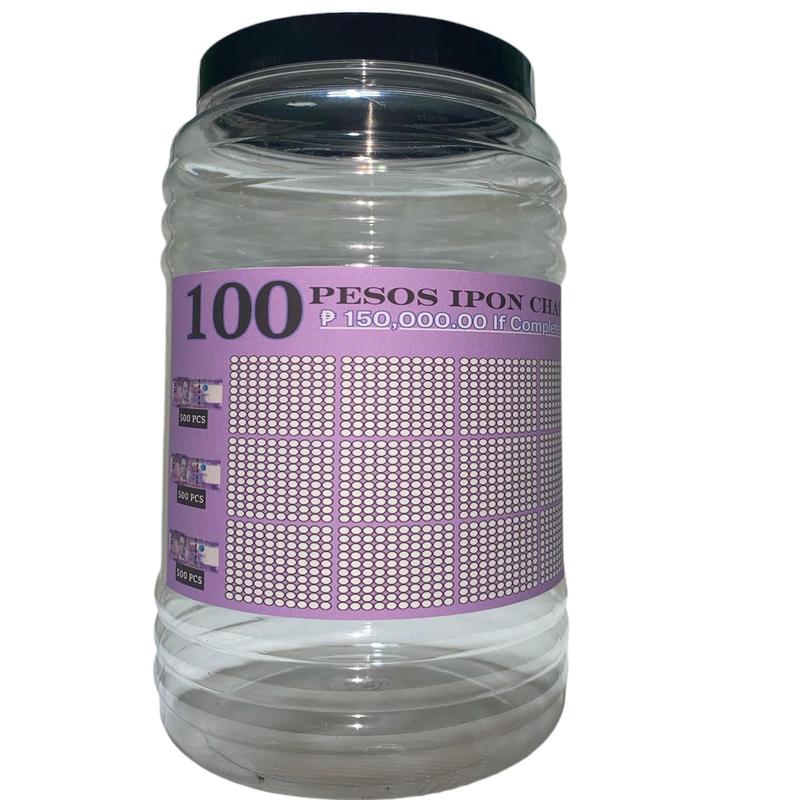 Alkansya BIG Size JAR 100PESOS Ipon Challenge Coin Bank clear - TikTok ...