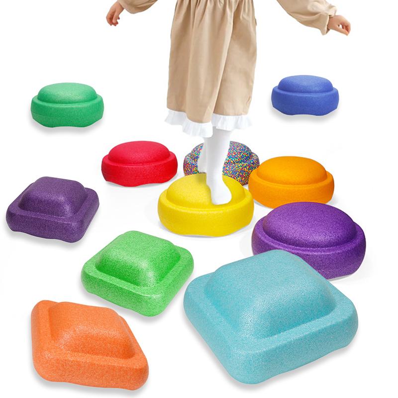 Balance Stepping Stones Set Kids Sensory Foam River Jumping Steps ...
