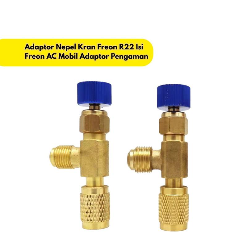 Adaptor Nepel Kran Freon R22 Isi Freon AC Mobil Adaptor Pengaman ...