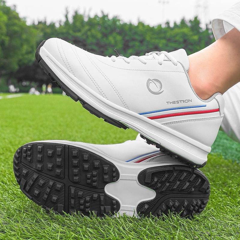 Durable Men's Golf Shoes with Fixed Spikes, Waterproof, Non-slip ...
