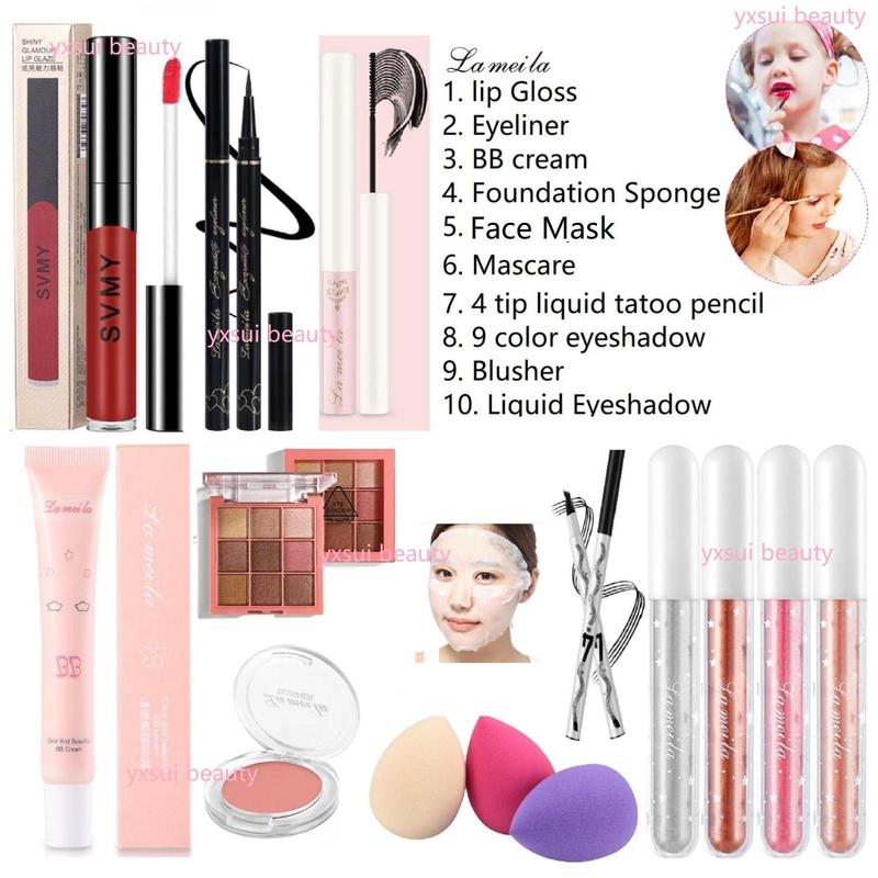 SET MAKE UP ORIGINAL 10 ITEM Set solek penuh asas kawalan minyak ...