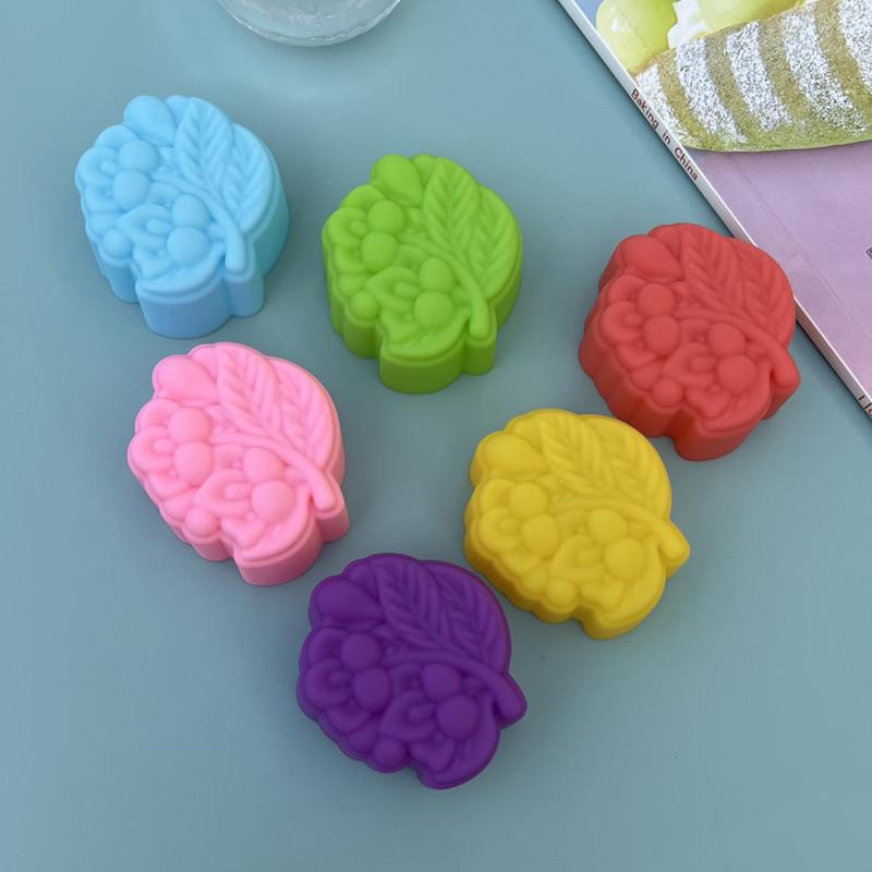 Acuan silikon dengan pelbagai reka bentuk bunga, 5 keping, 5cm ...