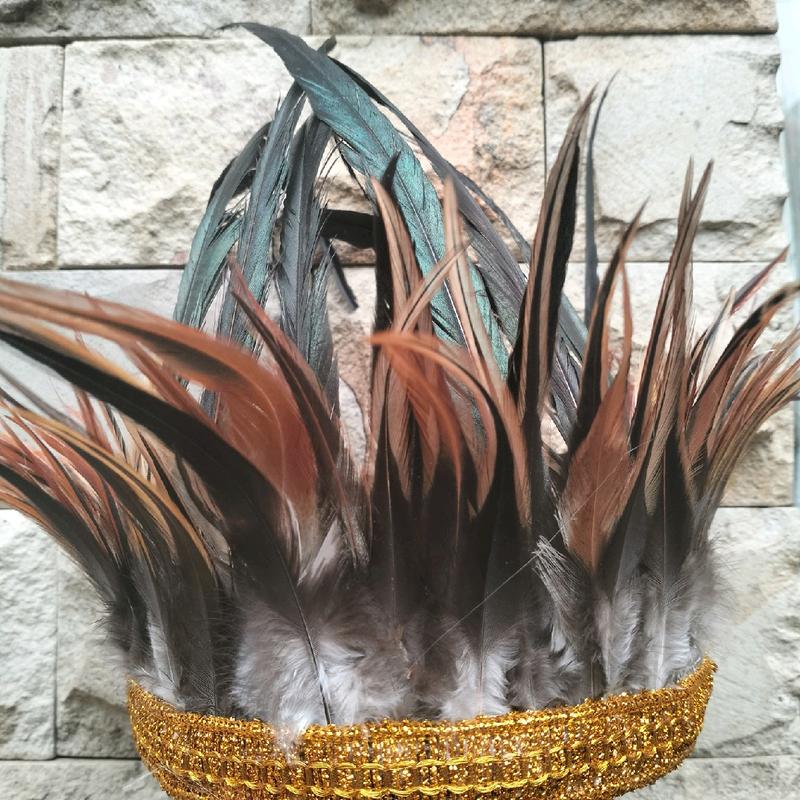 1 Set Aksesories Kepala Bulu dayak / Topi Bulu adat dayak / aksesories ...