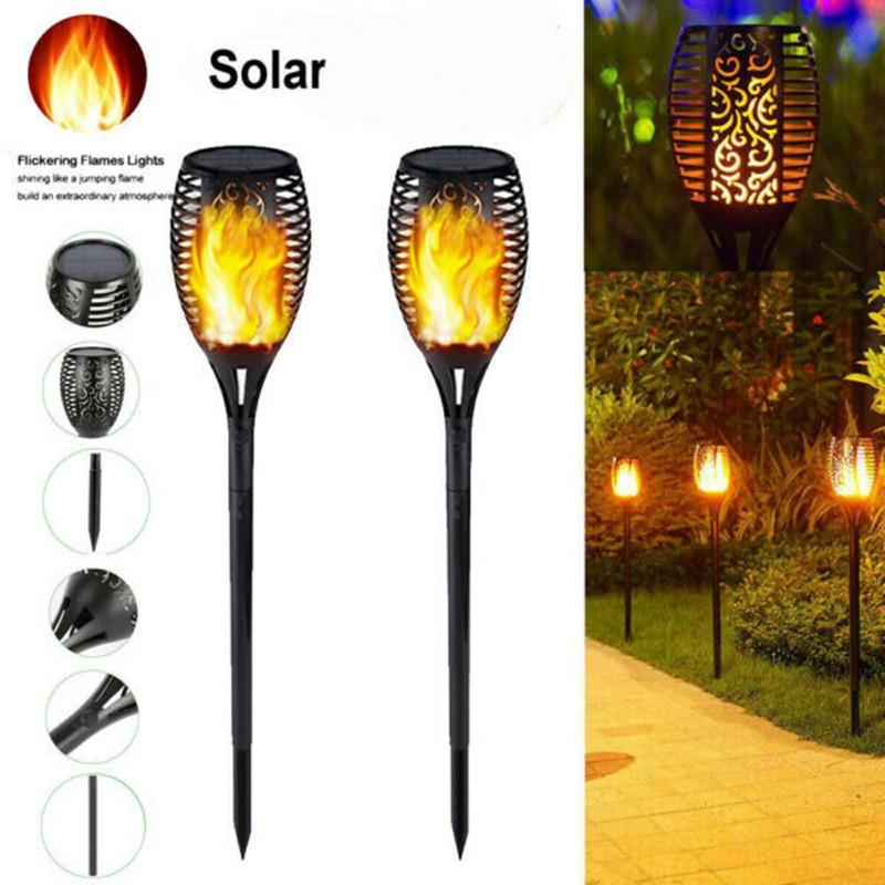 【Stok Sedia】Lampu Api LED Suria, 96 LED, Auto Hidup / Mati, Api ...
