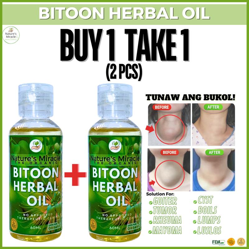 [BUY 1 TAKE 1] 2PCS Nature's Miracle Bitoon Herbal Oil Pangtunaw ...