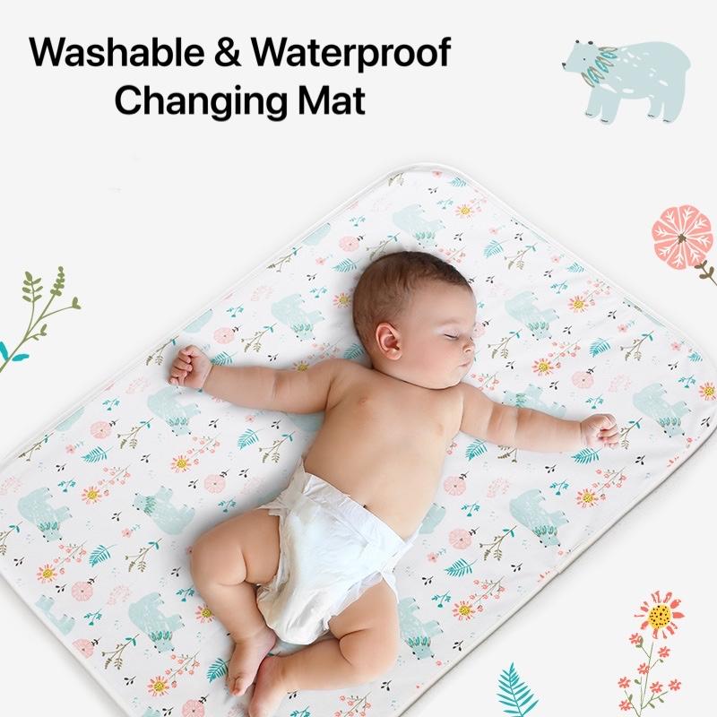 Washable Changing Mat Waterproof Mattress Bedsheet Pelapik Kalis ...