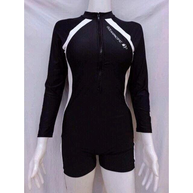 RASHGUARD SWIMSUIT OVERALL Girl with zipper - TikTok Shop Philippines
