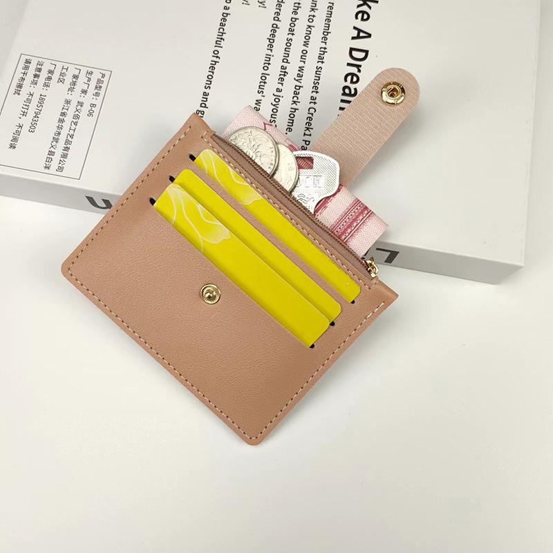 Pemegang Kad Kredit, Fesyen, Warna Pepejal, Dompet Penutup Kad - TikTok ...