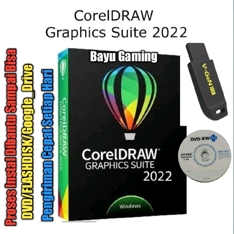 Corel Draw 2022 ,2021,X7,X8 - Shop | Tokopedia