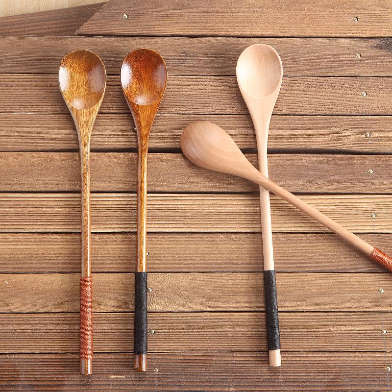 Binding Wire Stir Honey Wooden Spoon Creative and Wind Long-Handled ...