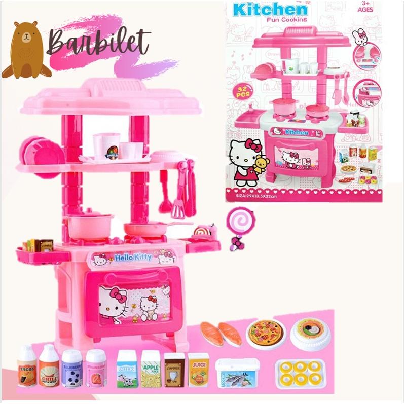 Princess Kitty Pony Kitchen Cooking Toy Play Set For Kid Pretend ...