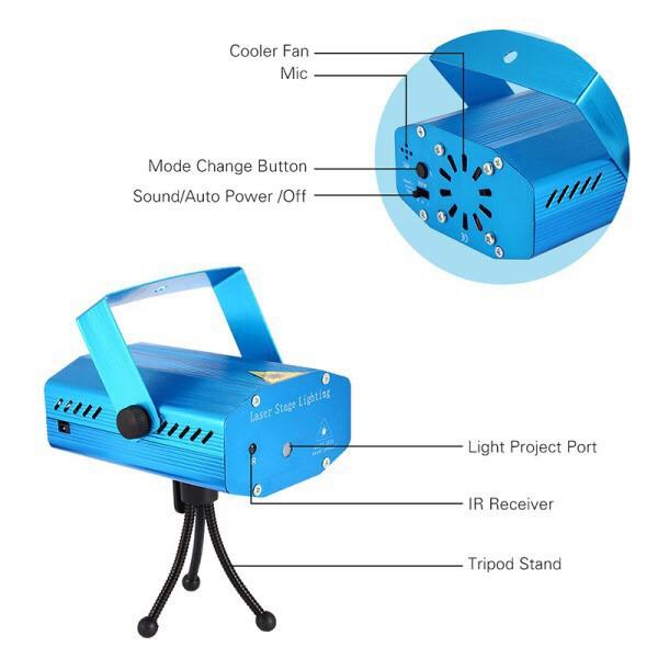 GXY 100-240v blue starry stage laser light Dj - TikTok Shop Philippines