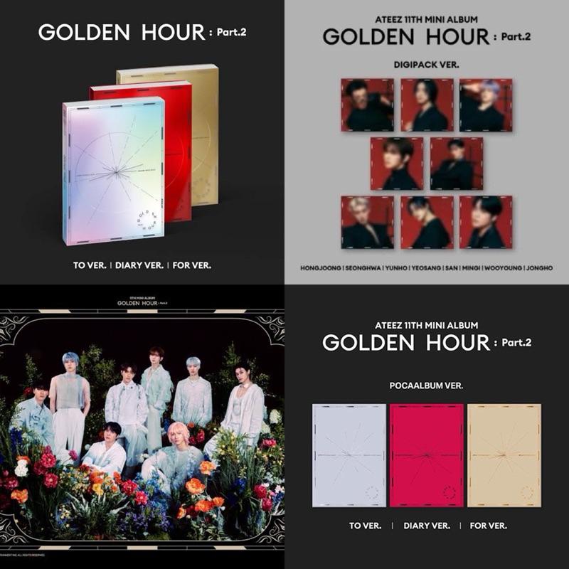 [ ONHAND ] ATEEZ GOLDEN HOUR PART 2 SEALED ALBUM DIGIPACK POCA - TikTok ...