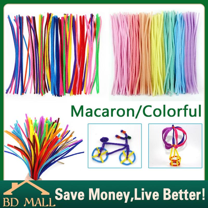 100Pcs Pipe Cleaner Mainan Kawat Bulu Mercy untuk Sensory da - Shop ...