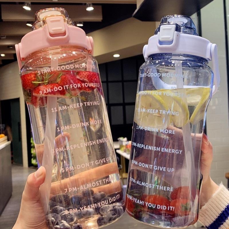 Botol Air, Kapasiti 2 Liter, Warna Cerah, Botol Air Plastik Mudah Alih ...