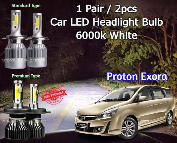 For Proton Exora~ 1 Pair LED Bulb 6000K White Car Headlight Bulb ...