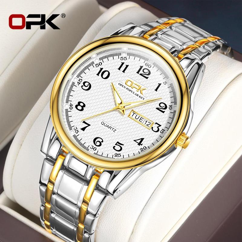 OPK Watch for Men Women Couple Original Relo Large Number Waterproof ...