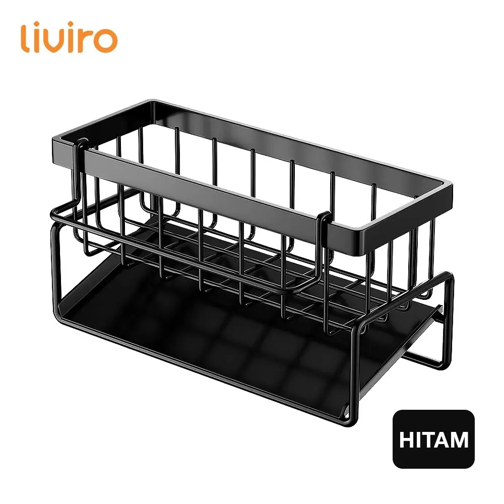 Liviro Rak Spons Sabun Cuci Piring Wastafel Rack Sponge Kain Lap Cucian ...