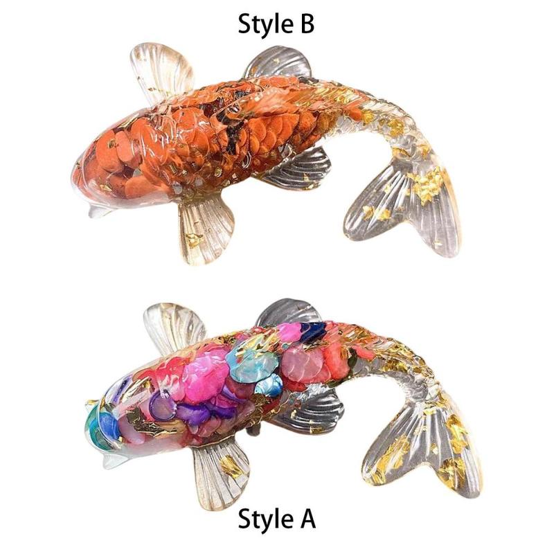 6cm Glass Carp Fish Figurine Car Ornament Desktop Decoration - TikTok ...